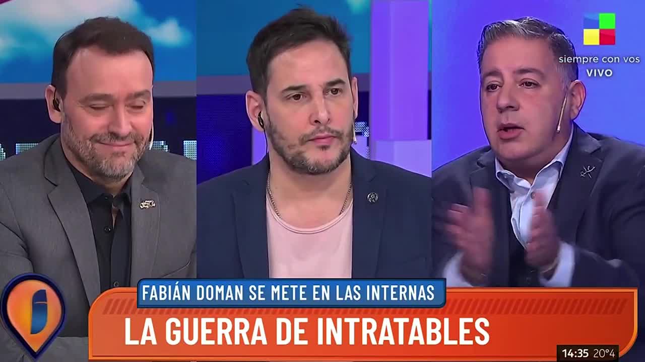 Video: Fabián Doman blanqueó las fuertes internas entre los panelistas ...