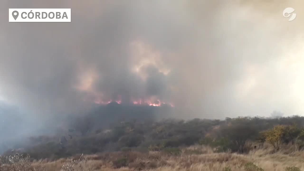 Incendios en Córdoba - Video: Continúan los graves incendios - 24/09 ...