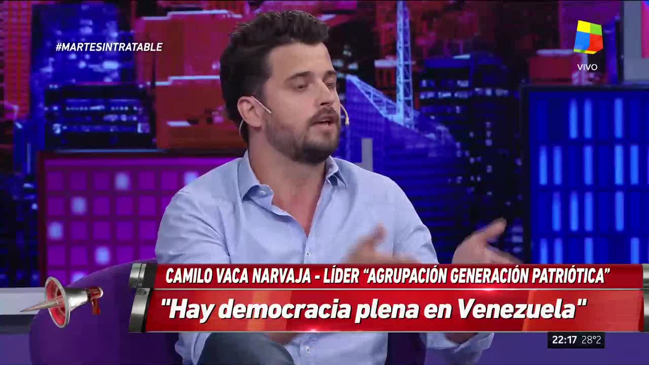 Camilo Vaca Narvaja en Venezuela. - 09/01/2019 - Clarín.com